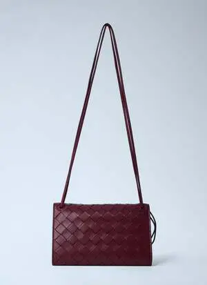 Bottega Veneta Andiamo Crossbody Bag In Intrecciato Leather