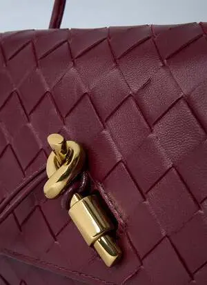 Bottega Veneta Andiamo Crossbody Bag In Intrecciato Leather
