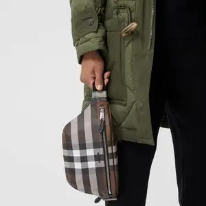 Burberry Checked Zipped Belt Bag