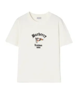 Burberry Frankie Embroidered T-shirt - Chalk