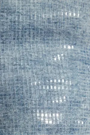 DIESEL® Shi Denim Style Printed Bustier Top