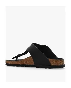 BIRKENSTOCK Gizeh Logo-engraved Leather Thong Sandals