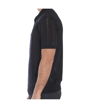 ROBERTO COLLINA Openwork-knit Polo Shirt