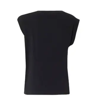 Pinko Melody Sleeveless Draped Top With Gold Detail