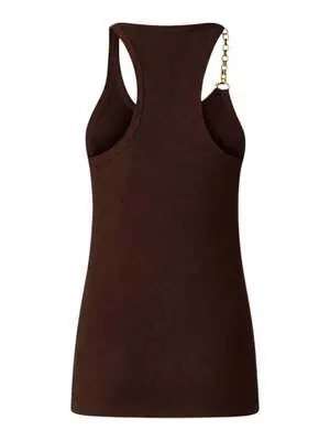 Pinko Sleeveless Chain-strap Tank Top