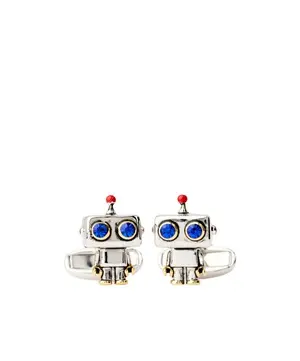 Paul Smith Robot Motif Cufflinks - Nude
