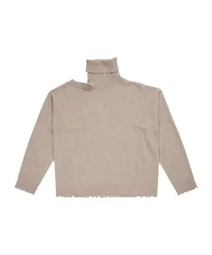 UMA WANG Hollow-out High-neck Cover-up - Light Brown