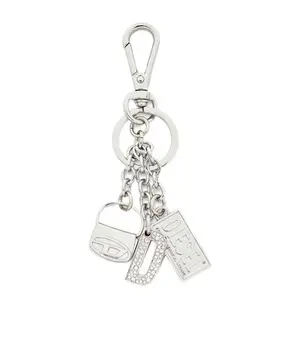 DIESEL® 1dr Multicharm Keyring - Silver