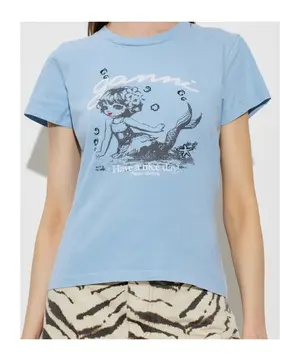 GANNI Graphic Print T-shirt