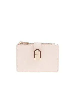 Furla Idea Logo Plaque Card Case - Pink