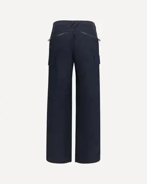 Burberry Nylon Cargo Trousers With Embroidered Equestrian Knight Design