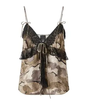 Pinko Lace Trim Camisole Top - No