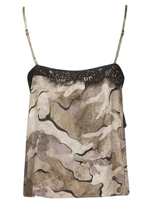 Pinko Lace Trim Camisole Top