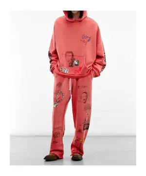 PALY HOLLYWOOD Patterned Printed Hoodie