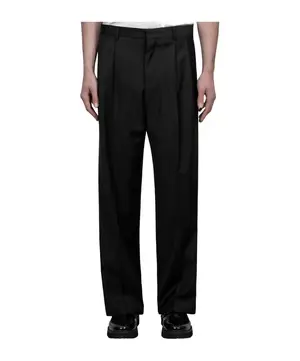 SUNFLOWER Pleated Casual Pants - Black