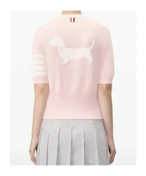 Thom Browne Intarsia Dog Knitted Sweater