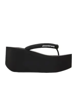 Alexander Wang Jenna Thong Platform Sandals - Black