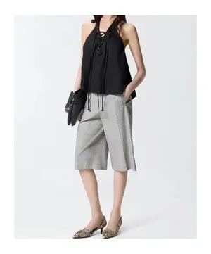 Pinko Lace-up Halter Neck Top