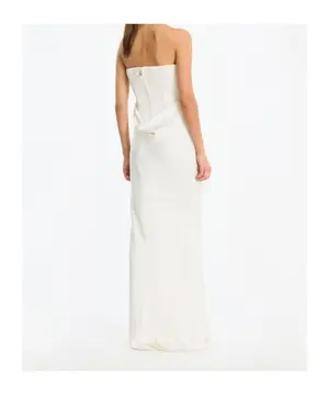 ROTATE BY BIRGER CHRISTENSEN Corsage Draped Long Dress - No