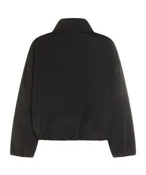 JIL SANDER Snap-front Drawstring Jacket - Black