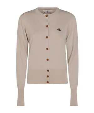 VIVIENNE WESTWOOD Orb Button Cardigan - Nude