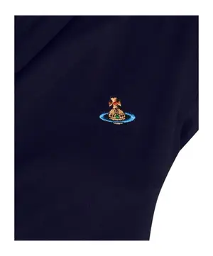 VIVIENNE WESTWOOD Orb Logo Sleeveless Top - Navy