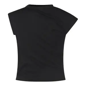 VIVIENNE WESTWOOD Orb Logo Cap Sleeve Top - Black