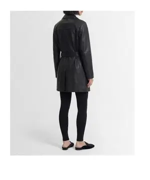 THE ROW Siempre Soft Calf Leather Short Coat