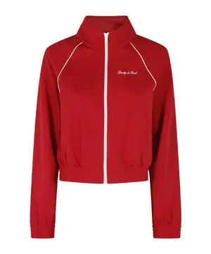 SPORTY  RICH Sporty & Rich Long-sleeved Zip-up Sweatshirt