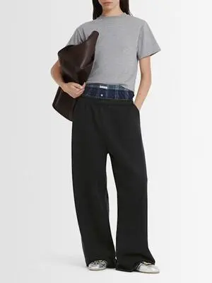 Acne Studios Organic Cotton Drawstring Wide Leg Pants