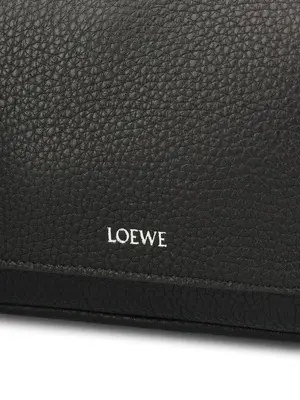 Loewe Logo Embossed Zipped Messenger Bag