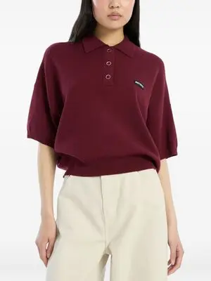ROTATE BY BIRGER CHRISTENSEN Knitted Polo Top - No