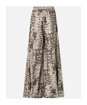 Pinko Printed Wide-leg Trousers