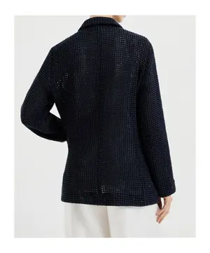 Brunello Cucinelli Long-sleeved Blazer With Notched Lapel
