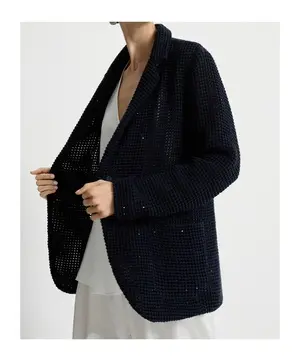 Brunello Cucinelli Long-sleeved Blazer With Notched Lapel