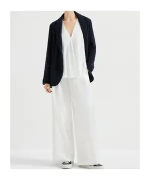 Brunello Cucinelli Long-sleeved Blazer With Notched Lapel