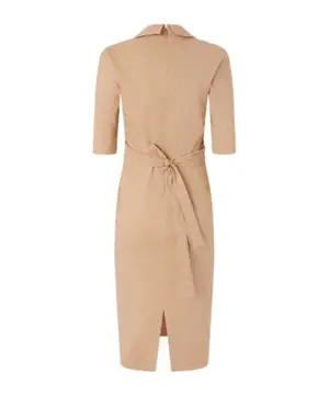 Pinko Bow Detailed Slim-fit Midi Dress - No