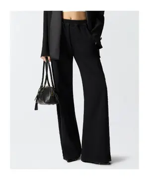 Pinko Lace Detail Wide Leg Trousers