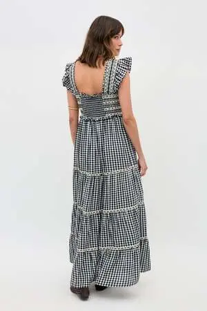 Rixo Chandra Beth Check Gingham Dress