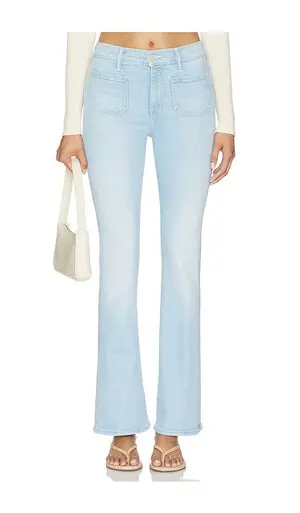 MOTHER Patch Pocket Weekend Jeans - Blue