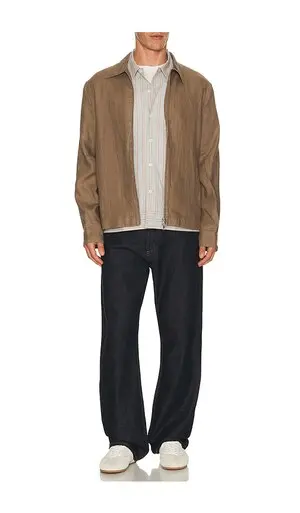 Nn07 Alban 1454 Linen Overshirt - Brown