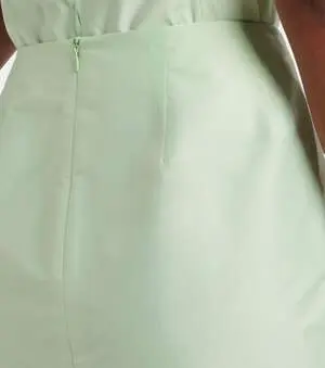 SHUSHU/TONG Sequined Midi Skirt In Mint