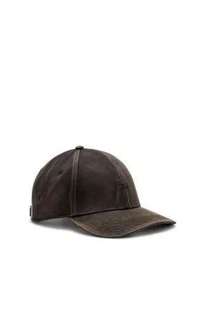 DIESEL® Baseball Cap In Washed Cotton Twill - Black