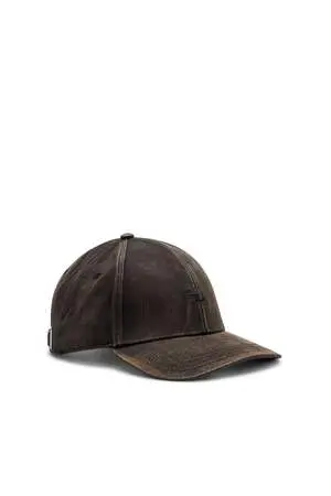 DIESEL® Baseball Cap In Washed Cotton Twill - Black