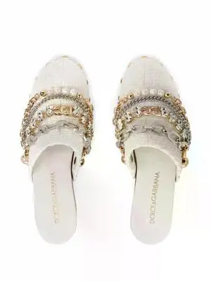 Dolce & Gabbana Embellished Clog Mules