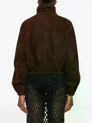 Nour Hammour Pia Suede Jacket - Brown