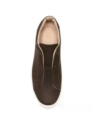 Eleventy Leather Slip-on Sneakers