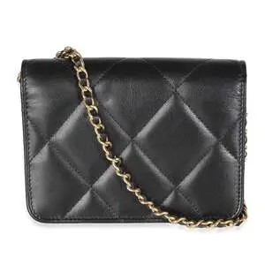 Chanel Quilted Calfskin Strass Flap Bag