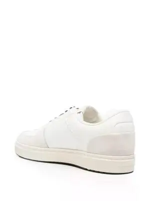 Emporio Armani Round Toe Panelled Sneakers