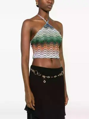Missoni Zigzag Knit Halterneck Top